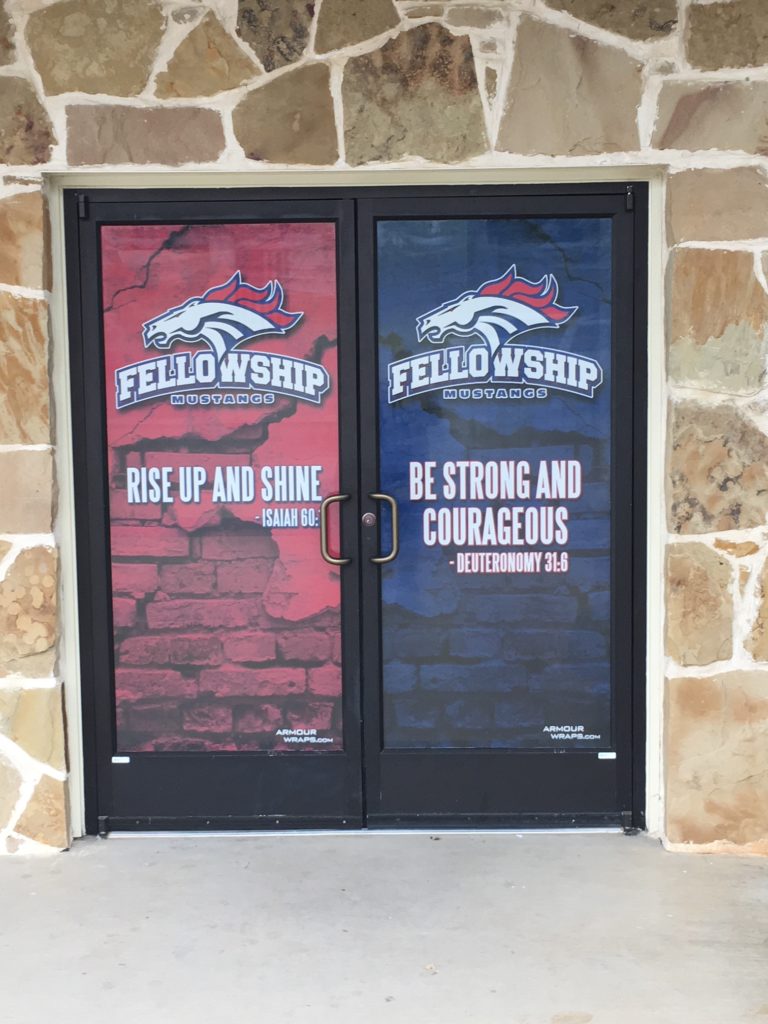 Window Graphics for Schools - Armour Wraps LLC.